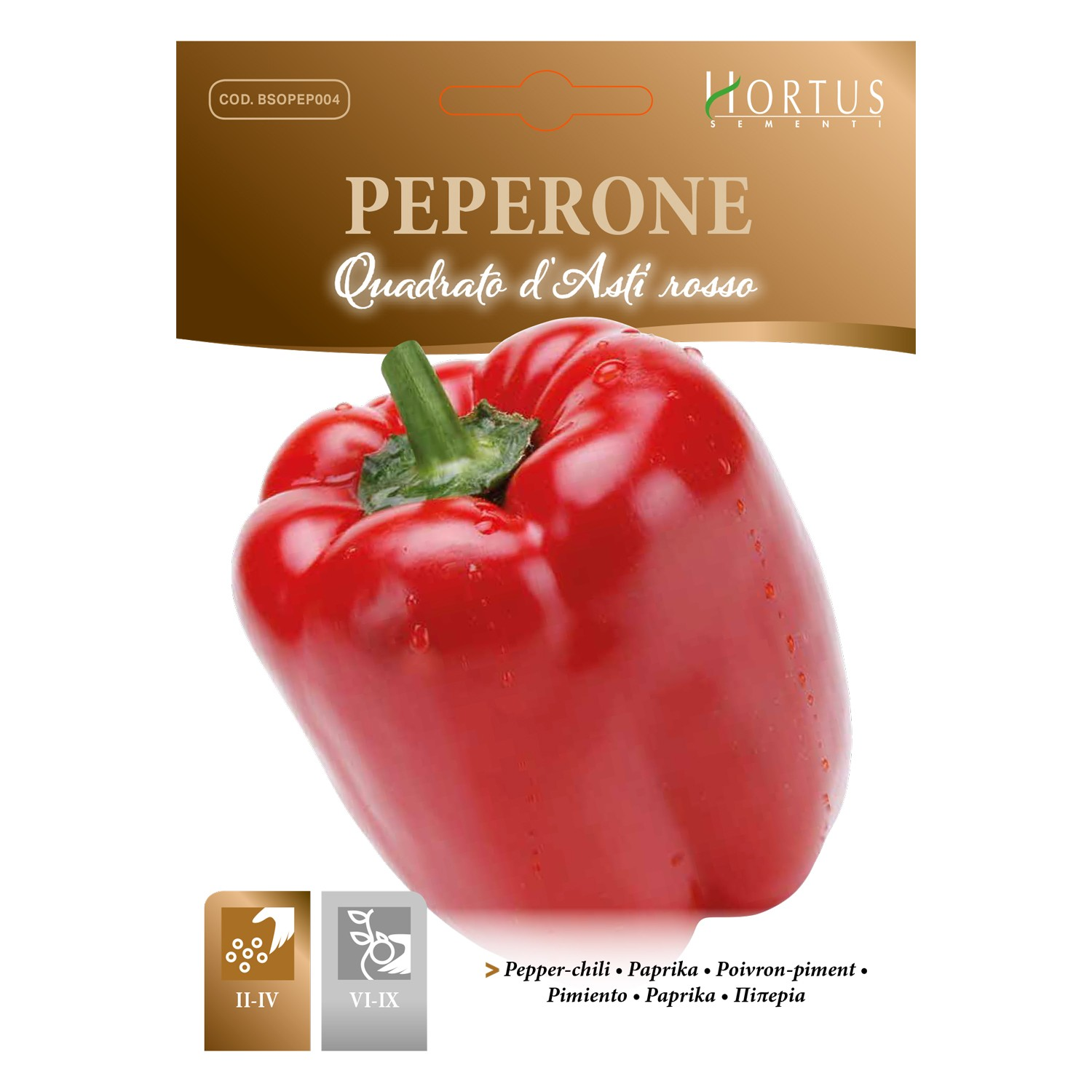 Hortus Peperone Capsicum Red Peppers 1gm – GardenBook.shop